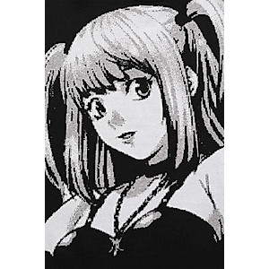 FELLVISHK Anime Girl Figure Sweater Graphic Long Sleeve Oversize Knitwear Sweatshirt Unisex 3D(Black, X-Large)