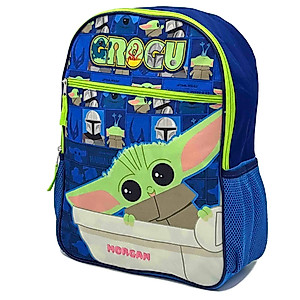DIBSIES Personalized Star Wars Mandalorian Grogu Baby Yoda Backpack