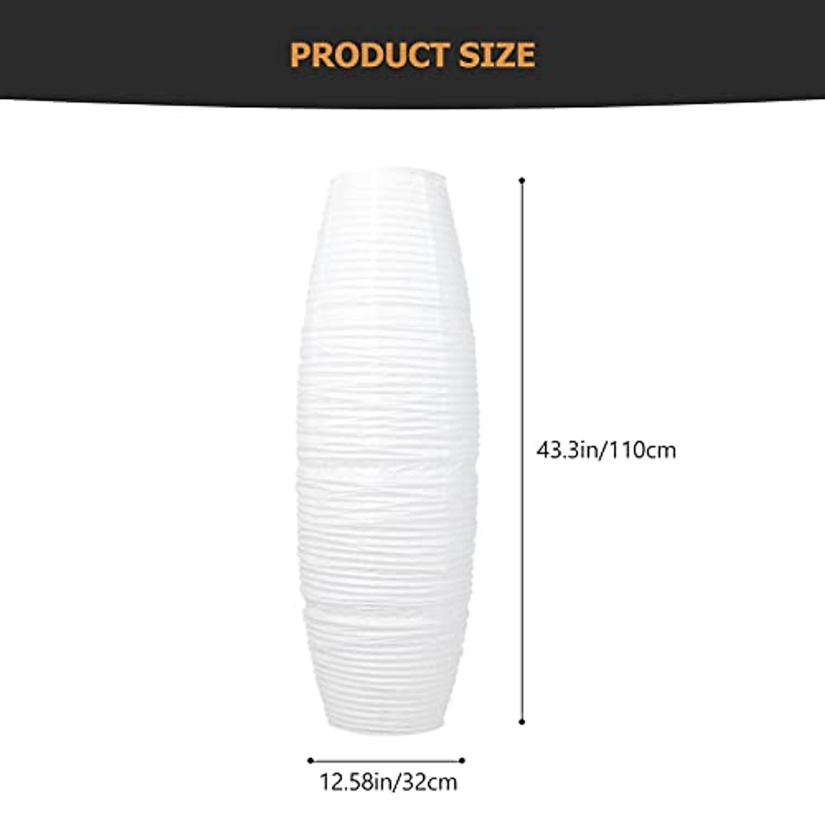 Beaupretty Paper Floor Lamp Shade Rice Paper Floor Lamp Cover Standing Corner Lamp Cover Light Bulb Cage Guard For Bedroom Living Room White