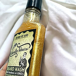 Titanium Beard Wash Shampoo Soap, Moisturizes, Nourishes & Repairs - Handcrafted & Made in USA (Vanilla Tobacco)