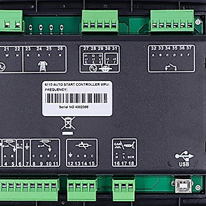 Eujgoov DSE6110 LCD Display Screen Generator Automatic Controller Module Electronic Power Controller Module 8V-35V DC
