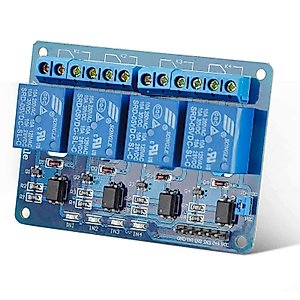 Gump's grocery 5V 4 Channel Relay Module with Optocoupler for Arduino UNO R3 MEGA 2560 1280 DSP ARM PIC AVR STM32 Raspberry Pi