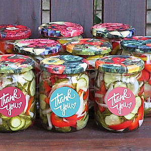 Dreecy 1.5 Inch Thank You Stickers, 1000 Pcs/roll Thank You Labels for Small Business, Packaging, Greeting Cards, Flower Bouquets, Mailer Seal Stickers, Candy Bags, Envelopes and Gift Wraps, 8 Colors