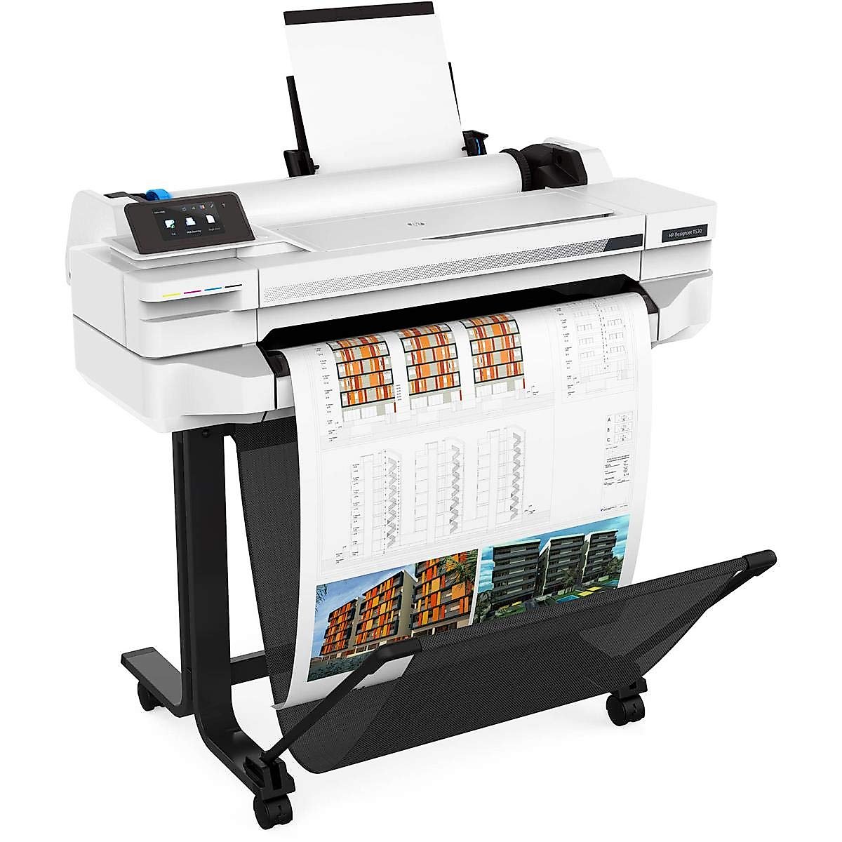 HP DesignJet T530 Large Format Wireless Plotter Printer - 24", with Mobile Printing (5ZY60A)