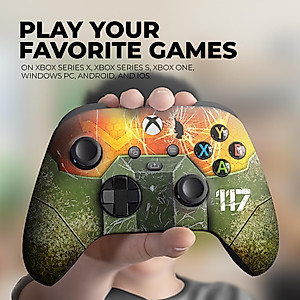 DreamController Marrio & The Princess Custom X-box Controller Wireless compatible with X-box One/X-box Series X/S Proudly Customized in USA with Permanent HYDRODIP Print (NOT JUST A SKIN)(MODDED)