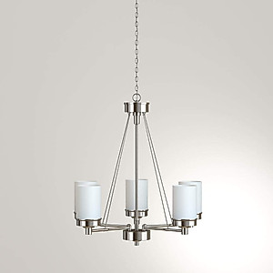 Hampton Bay 5-Light Brushed Nickel Chandelier