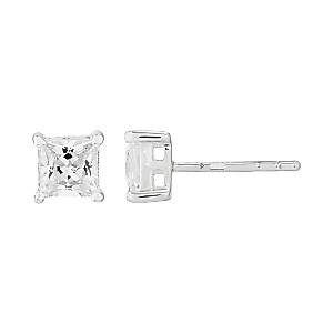Silpada 'Shine Bright' Cubic Zirconia Stud Earrings in Sterling Silver