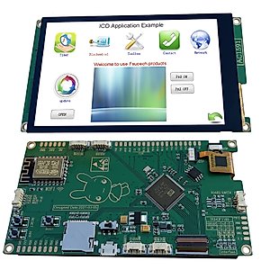 Fsuoech IPS 4.3 Inch TFT LCD Capacitive Touchscreen Development Board 800x480 ESP WiFi Internet of Things Intelligent Display M4 Board TKM32F499