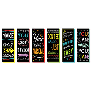 Iconikal Motivational Encouraging Inspirational Bookmarks, 100-Count