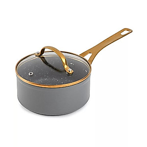 Constellation 1.5-Qt. Nonstick Saucepan with Lid - Gray