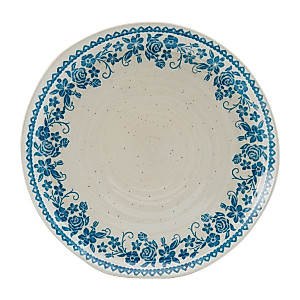 Pfaltzgraff Hayden Floral 12 Piece Dinnerware Set, Service for 4, Blue