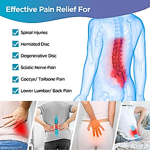 Comfytemp Ice Pack for Back Pain Relief, 2 Packs, FSA HSA Approved, Reusable Gel Lower Back Wrap Ice Brace for Sciatica Injuries, Hot Cold Compression for Lower Lumbar, Waist, Men Women Surgery Gifts