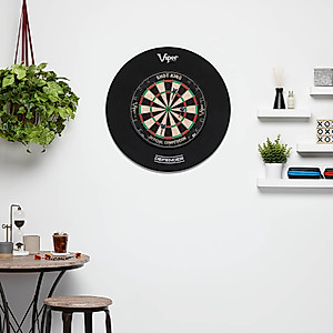 Viper by GLD Products Defender Dartboard Surround Wall Protector , Black