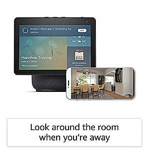 Echo Show 10 (3rd Gen) | HD smart display with motion and Alexa | Charcoal