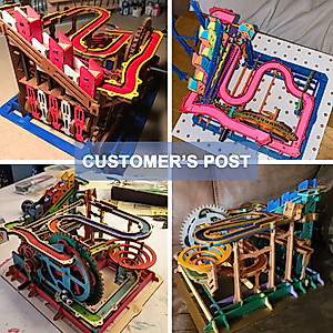 Rowood 3D Puzzles for Adults, Wooden Marblr Run Model Kit, DIY Building Kits for Adults to Build, Craft for Teens, Gift for Adults & Teen Boys Girls, Age 14+, Waterwheel Coaster