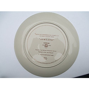 Gorham Fine China 1977 "Ashland " Southern Landmark Series By John Alan Maxwell Limited Edition of 9800