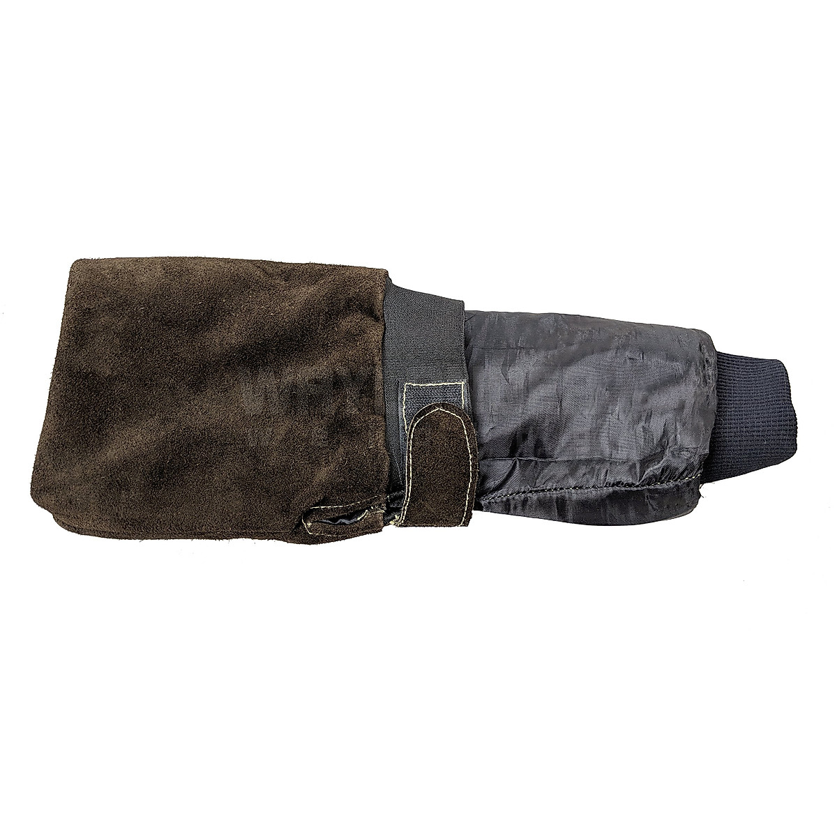 Waylander REGIN Split Leather Welding Sleeves Lined for Arms from Genuine Split Leather Cowhide; Adjustable Upper Arm Bands and Kevlar Stitching; Heavy Duty Arm Shields; Inside lining