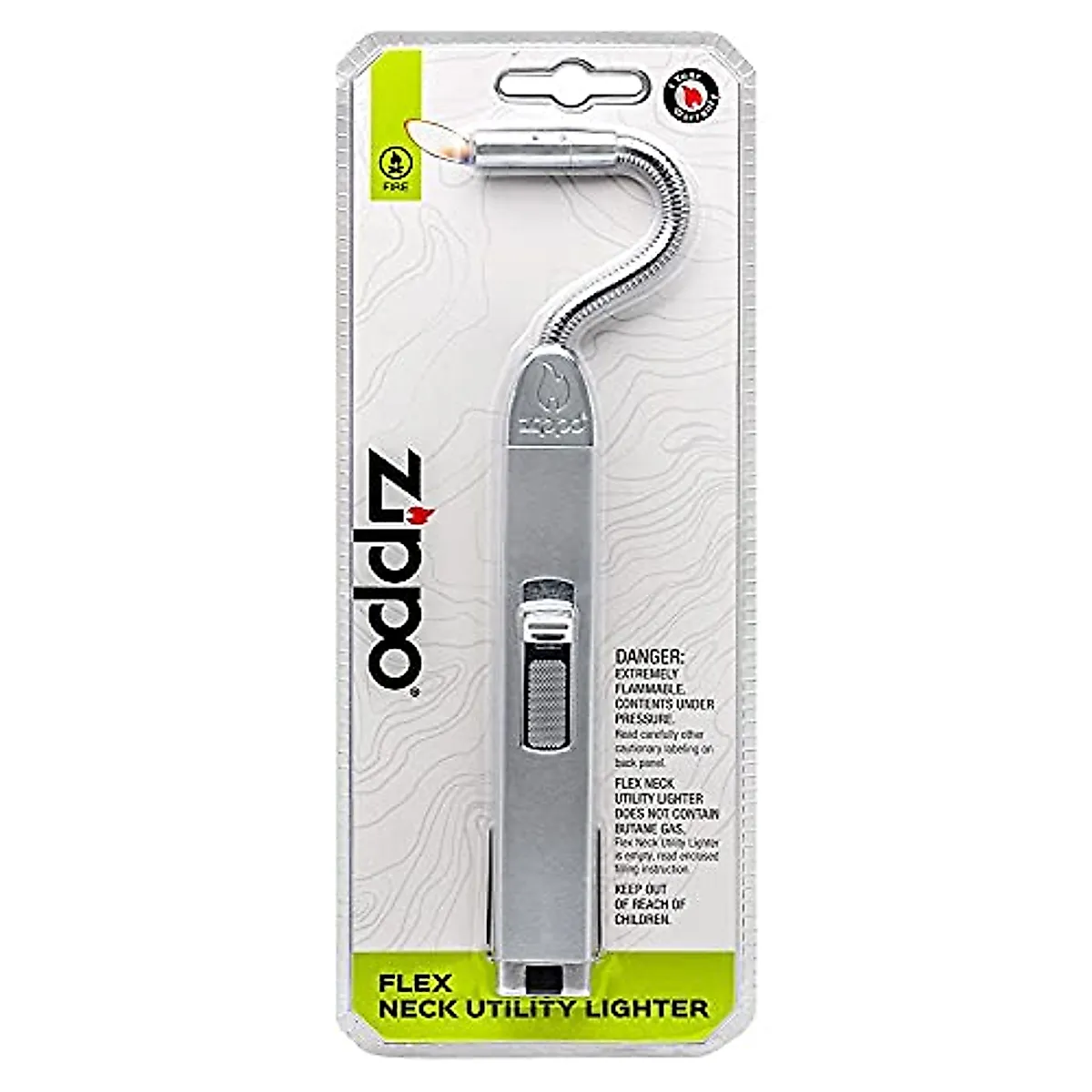 Zippo Unfilled Flex Neck Utility Lighter Silver ,One Size