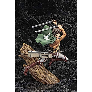 Kotobukiya Attack On Titan: Eren Yeager (Renewal Package Variant) ArtFX J Statue, Multicolor