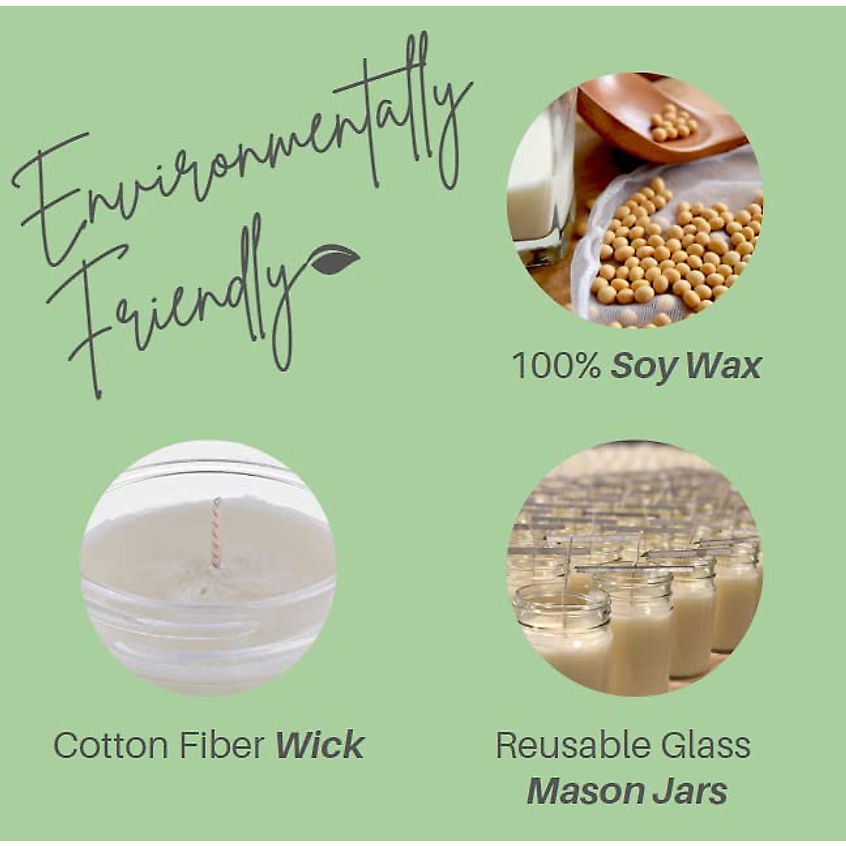 Nika's Home Coconut Lime Verbena Soy Candle - 12oz Mason Jar - Non-Toxic Soy Candle-Hand Poured Candle- Handmade, Long Burning Candle-Highly Scented Candle-All Natural, Clean Burning Candle