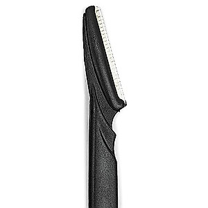 Men's Touch Up Razors for Mustache, Beard (Black, 5.8 Inches, 12 Pack)