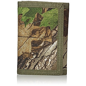 Realtree mens Nylon Trifold Wallet, Camo, One Size US