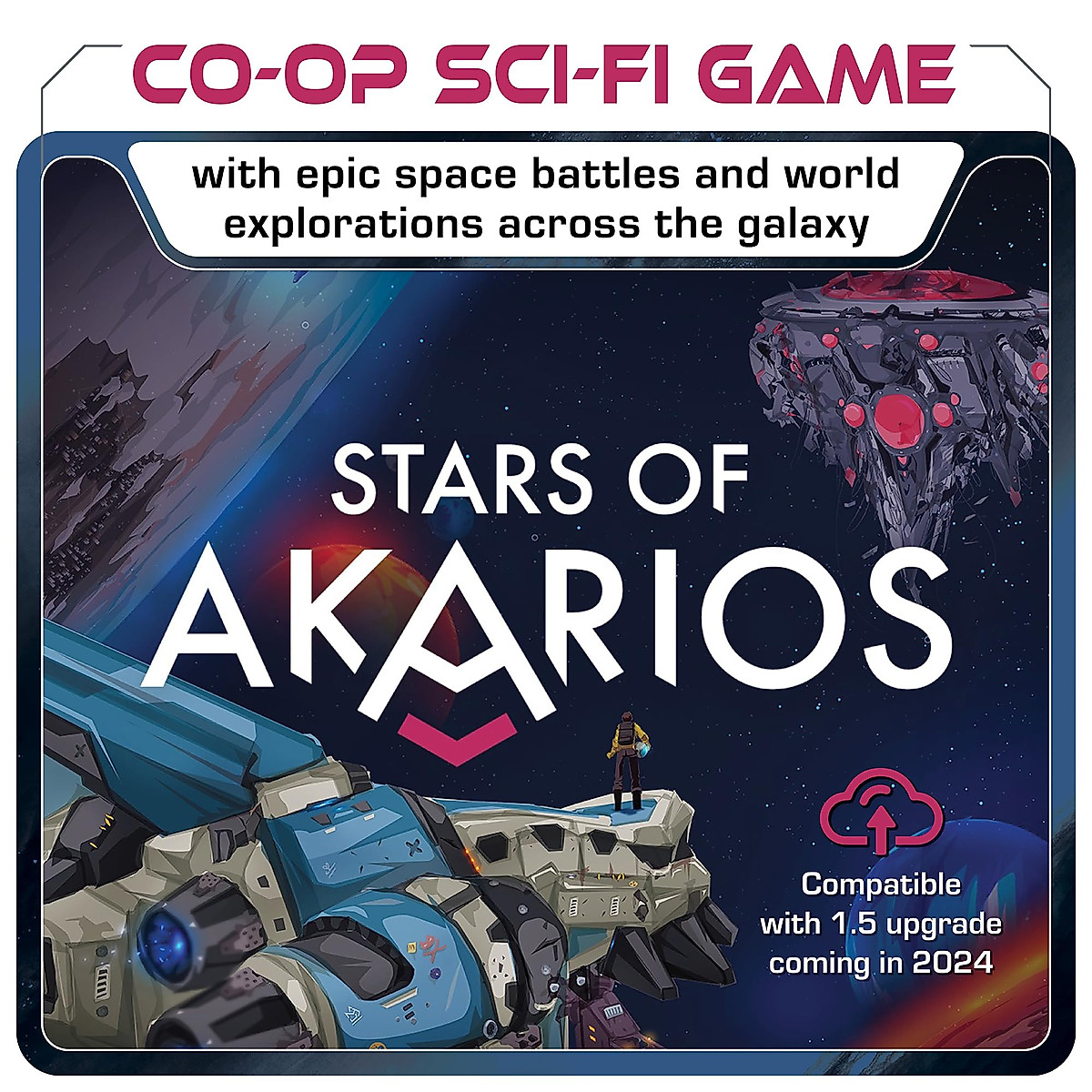 Stars of Akarios Strategy Campaign Board Game, Science Fiction Board Games for Adults & Kids, Epic Legacy Adventure, Cooperative Games (Ages 13+) 1-4 Players