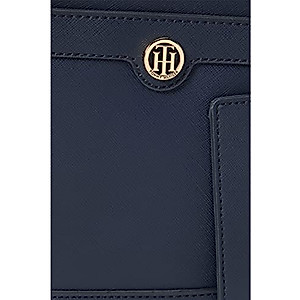 Tommy Hilfiger Gretta II Convertible Satchel with Hangoff Saffiano PVC Tommy Navy One Size