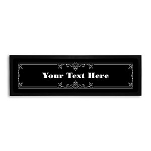 Personalized Bar Runner Mat - Novelty Beer Gifts for Home Bars - Ornate #1