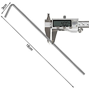 18 Pack Tent Stakes, Stakes for Outdoor Decorations, Tent Stakes Heavy Duty, Metal Stakes, Tent Garden Stakes for Gardening & Canopies, Outdoor Christmas Decorations