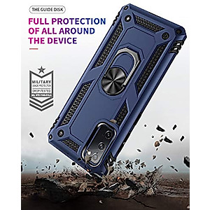 ADDIT S20 fe Case,S20 fe 5G Case, [Military Grade ] 15ft. Drop Tested Protective Case with Magnetic Car Mount Ring Holder Stand Cover for Samsung Galaxy S20 fe/S20 fe 5G - Blue