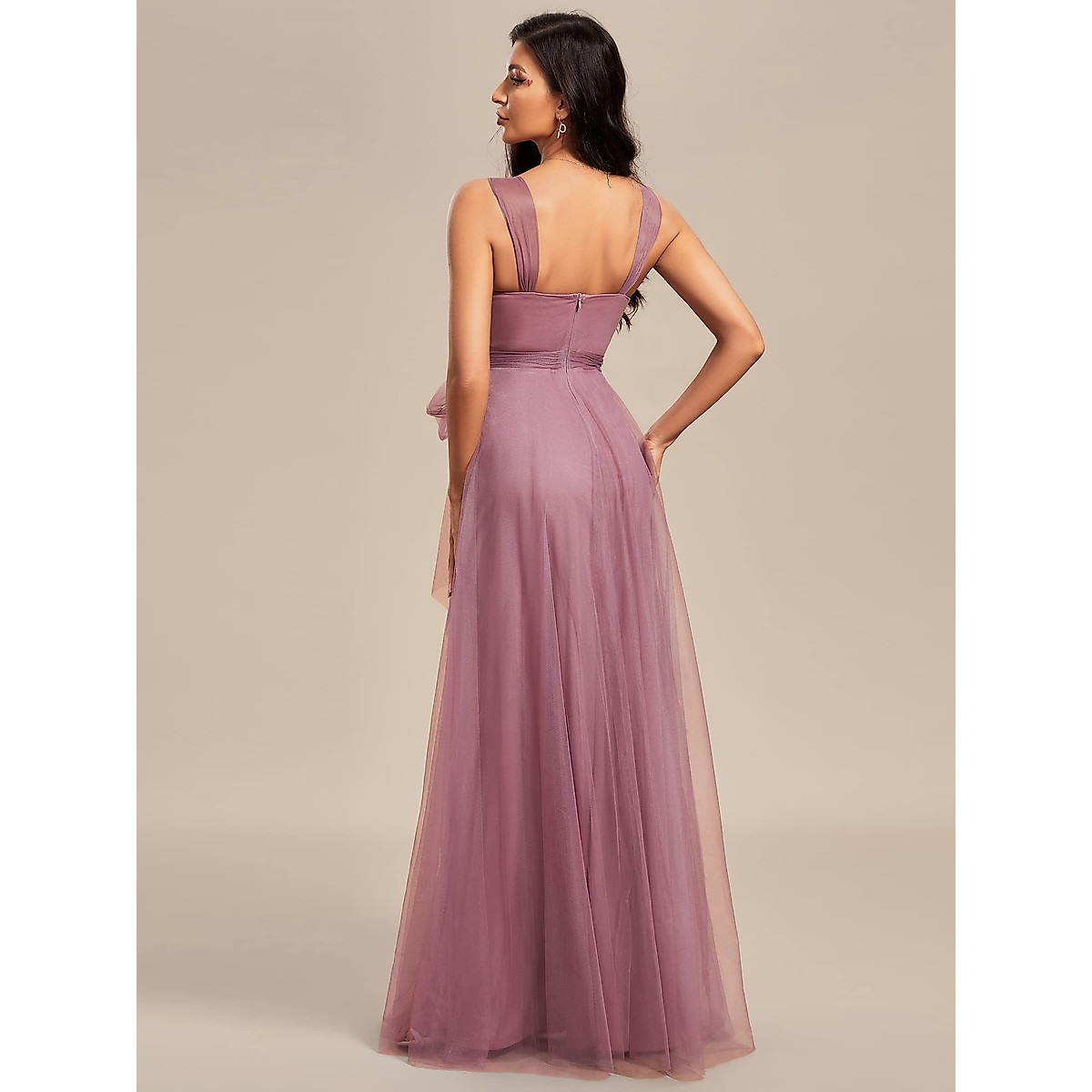 Ever-Pretty Women Elegant V Neck Sleeveless A Line Evening Cocktail Dress 04 Orchid