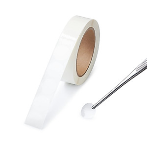 Clear Circle Stickers 1 inch, 1,200/roll Great as Envelope Seals, Clear Stickers, Clear Round Stickers, Envelope Seal Stickers or Clear Circle Labels by Faithful Supply