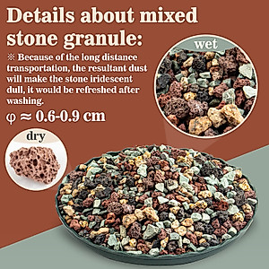 Sukh 300G Horticultural Succulent Soil Mix - Succulent Rocks Bonsai Mix Succulent Potting Mix Lava Rocks Cactus Soil Potting Mix Amendment.