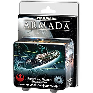 Star Wars: Armada Rogues and Villains EXPANSION PACK - Notorious Heroes & Infamous Villains! Tabletop Miniatures Strategy Game, Ages 14+, 2 Players, 2 Hour Playtime, Made by Atomic Mass Games