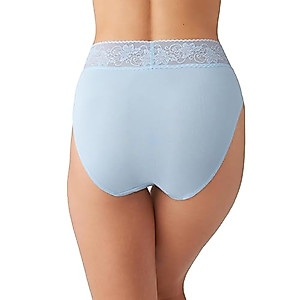 Wacoal Women's Comfort Touch Hi Cut Brief Panty, Angel Falls, Medium