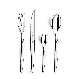 Lou Laguiole - Jet - 24 Piece Cutlery Set