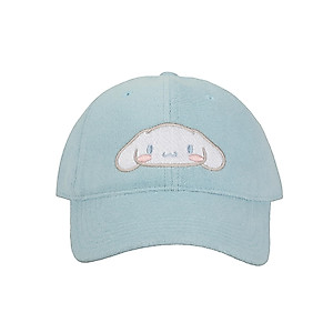 Cinnamoroll Embroidered Character Head Art Adult Blue Baseball Cap