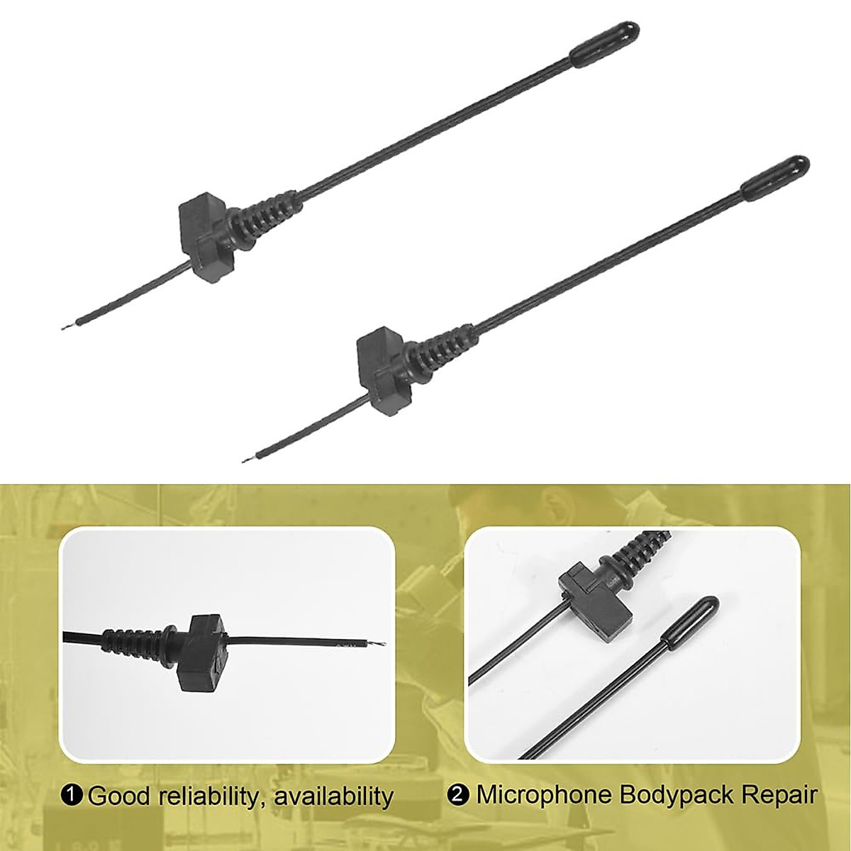 2 PCS Antenna Replace for Sennheiser EW100G2/100G3 Wireless Microphone Bodypack System Transmitter Receiver