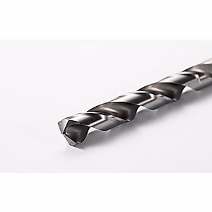 HSS M2 Metal Jobber Twist Drill Bits, Pack of 10 (1/4", 6.5mm)