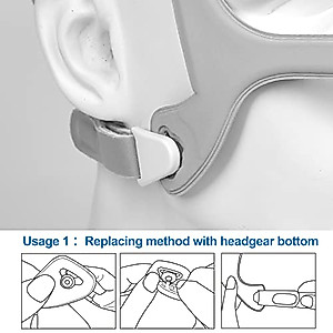 2PCS Fabric Frame Compatible with WP Frame, Fabric Frame Compatible with WP Headgear, Universal Size