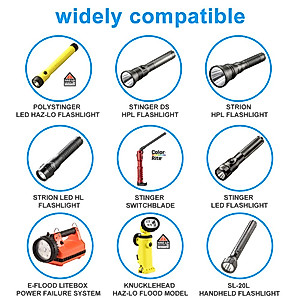 for Streamlight Charger Cord, Streamlight Stinger Flashlight Charger Base Cord for Streamlight Strion LED HL, Stinger HP, Stinger HPL, Survivos Rechargeable Battery