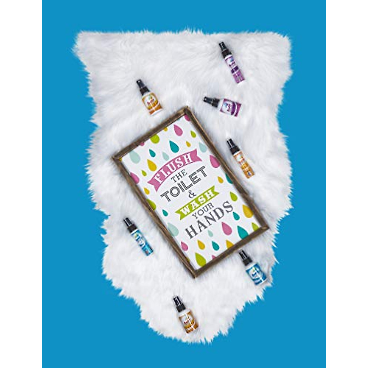 Flushie Pre-Toilet Spray 8 oz Fresh Linen Scent Bathroom Deodorizer, Poop Spray, 8-Ounce Pump Spray Bottle