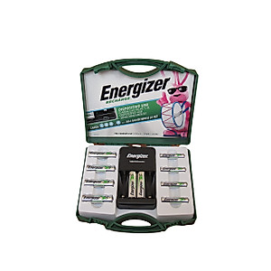 Energizer Recharge, 6 AA and 4 AA Rechargeable Batteries with 1 Charger