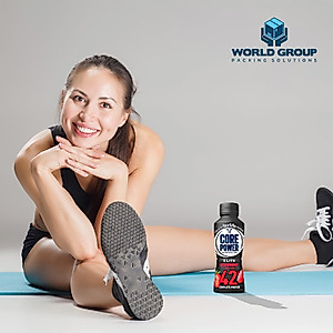 Core Power Elite High Protein Milk Shake 42g (Pack of 12) 3 Flavor Variety - Chocolate, Vanilla and Strawberry 14 Fl Oz by World Group Packing Solutions