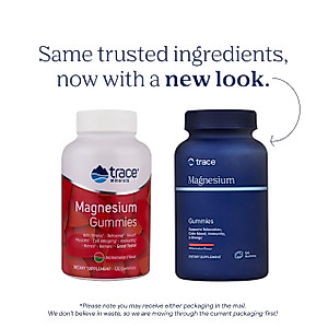 Trace Minerals Magnesium 84mg - Chewable Magnesium Supplement for Bone & Heart Health Support - Immune System Support - Aids Relaxation & Healthy Sleep - Watermelon, 120 Gummies (120 Servings)