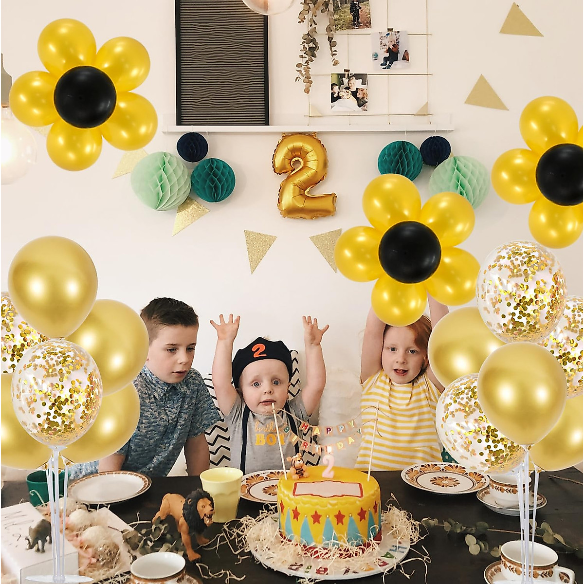 BEISHIDA 8 Sets Balloon Stand Kit 8, Balloon Centerpieces for Tables, Balloon Holder for Wedding Baby Shower Graduation Party Decorations 30th 40th 50th 60th Birthday Decorations (without balloons)