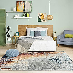 LUXE WEAVERS Olimpia Collection 5955 Multi 5x7 Modern Abstract Area Rug