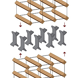 Final Touch 12 Bottle Wine Rack Extension Kit
