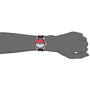 Pokemon Kids' POK9007 Analog Display Quartz Black Watch for Boys, Girls and Adults All Ages